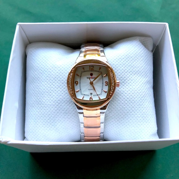 KAD EMAN | Accessories | Kad Eman Watch Silver And Rose Pink Color ...